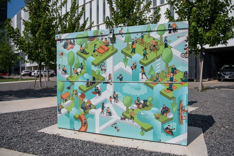 Illustration students leave their mark on Scholars’ Green Park with ...