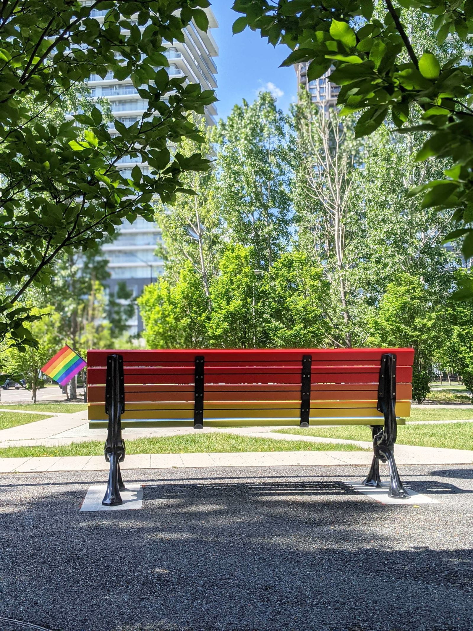 Sheridan and City of Mississauga unveil Pride Bench near Hazel ...